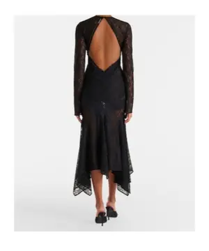 Attico Floral Lace Cocktail Dress