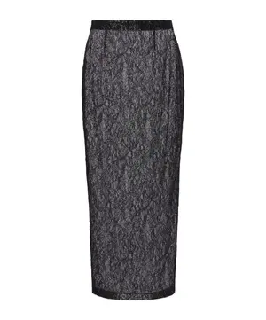 Wardrobe.NYC Floral Lace Midi Skirt