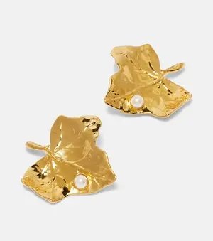 Oscar De La Renta Vines Clip-on Earrings