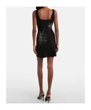 Staud Le Sable Beaded Minidress