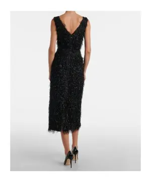 Erdem Lurex Fil Coupé Midi Dress