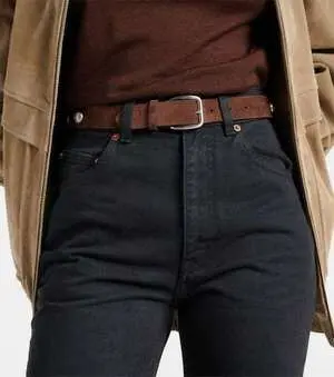 Nour Hammour Studded Suede Belt