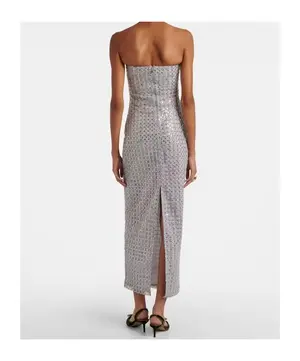 ROTATE BY BIRGER CHRISTENSEN Sequined Tube Top Dress