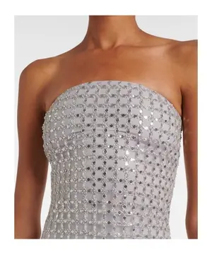 ROTATE BY BIRGER CHRISTENSEN Sequined Tube Top Dress