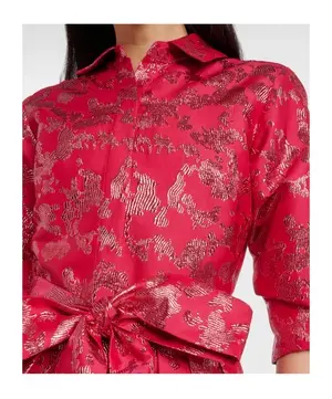 Simkhai Belted Jacquard Dress