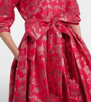Simkhai Belted Jacquard Dress