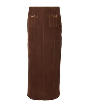 Rixo Pocket Detail Skirts - Brown