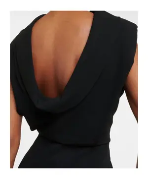 Roland Mouret High Neck Cady Midi Dress