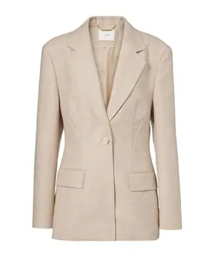 JOSEPH Fallon Virgin Wool Blazer - Nude