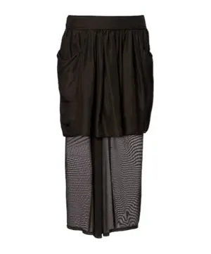 LEMAIRE Draped Semi-sheer Silk Midi Skirt
