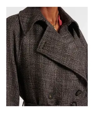 JOSEPH Double-breasted Spruce Coat