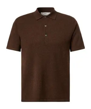 Arch4 Cashmere Polo Shirt - Brown