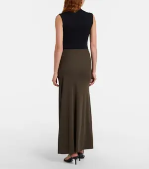 Christopher Esber Occhio Embellished Jersey Maxi Skirt