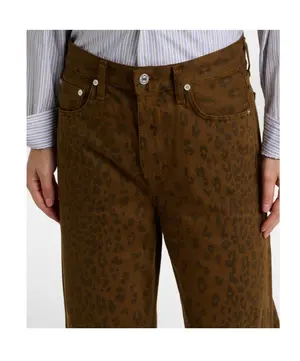 Citizens Of Humanity Miro Leopard-print Barrel-leg Jeans