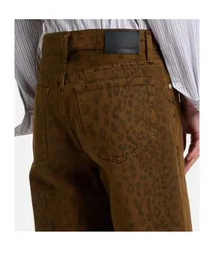 Citizens Of Humanity Miro Leopard-print Barrel-leg Jeans