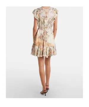 Camilla Embellished Floral Lace-trimmed Minidress