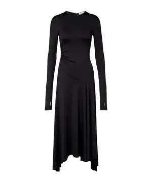Victoria Beckham Long-sleeved Dress - Black