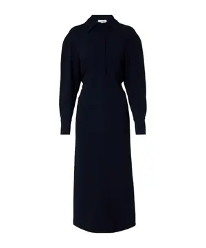 Victoria Beckham Long Sleeve Dress - Blue