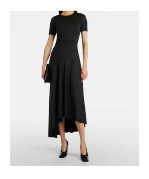 Victoria Beckham Asymmetric Midi Dress