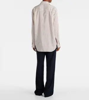 THE ROW Gavina Striped Silk Shirt