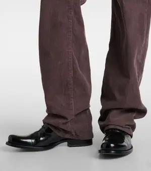 THE ROW Carlyle Mid-rise Straight Leg Corduroy Pants