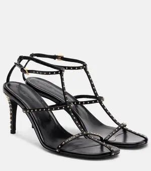 Khaite Cage 75 Studded Leather Sandals