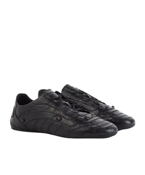 Balenciaga City Studded Leather Sneakers