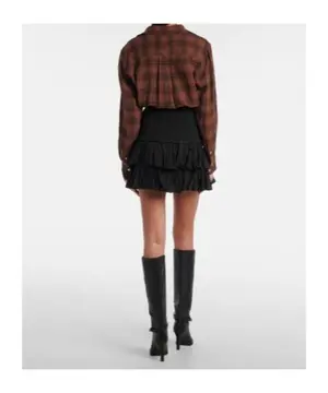 Isabel Marant Étoile Tiered Cotton-blend Miniskirt