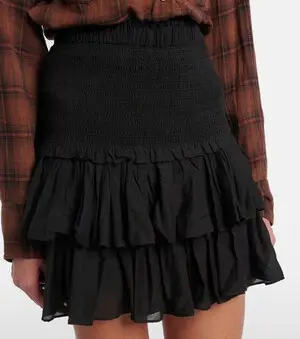 Isabel Marant Étoile Tiered Cotton-blend Miniskirt
