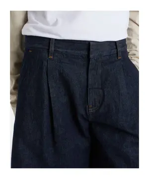 FRAME Tailored Low-rise Wide-leg Denim Shorts