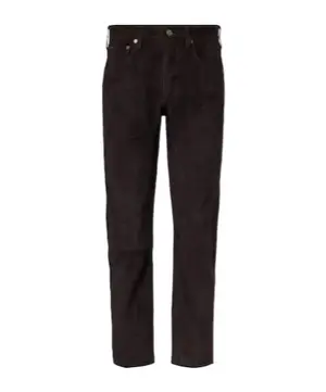 Citizens Of Humanity Winslow Low-rise Suede Straight-leg Pants - Brown