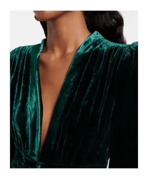 Rixo V-neck Long Sleeve Dress