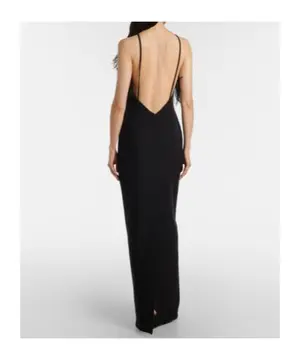 Attico Feather-trimmed Gown