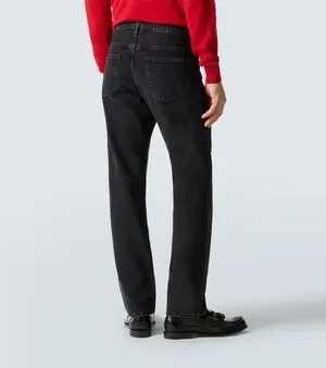 FRAME The Straight Mid-rise Straight Jeans