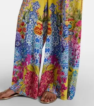 Camilla Embellished Halterneck Silk Crêpe Jumpsuit