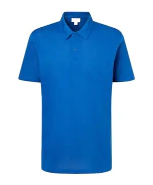 Sunspel Riviera Cotton Polo Shirt - Blue