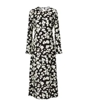 Proenza Schouler White Label Waverly Twill Midi Dress - Black