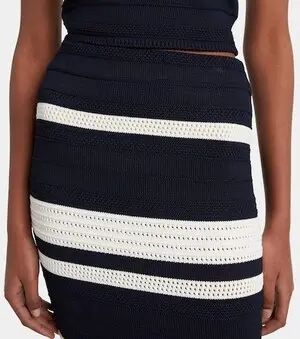 Ralph Lauren Striped Knitted Pencil Skirt