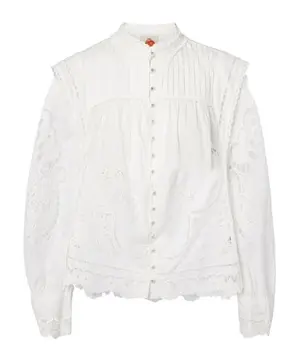 Farm Rio Embroidery Cotton Blouse