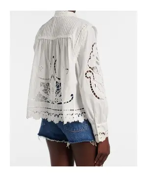 Farm Rio Embroidery Cotton Blouse