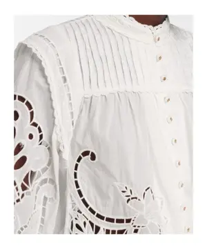 Farm Rio Embroidery Cotton Blouse