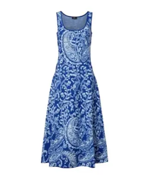 Etro Fringed Minidress - Blue