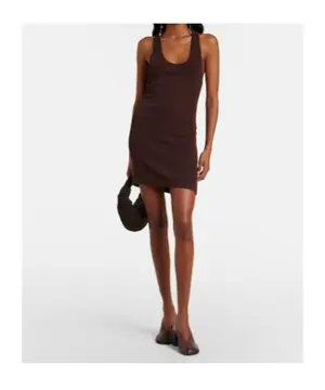 LEMAIRE Ribbed Crêpe Minidress