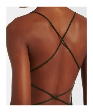 Norma Kamali Fara Sequined Bodysuit