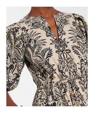 Ulla Johnson Harriet Printed Cotton Poplin Midi Dress
