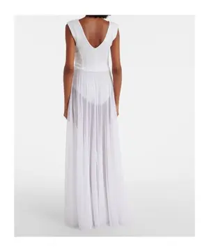 Norma Kamali Sequined Mesh Gown