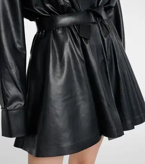 Norma Kamali Flared Sheer Minidress