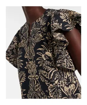 Ulla Johnson Severine Printed Cotton Poplin Top
