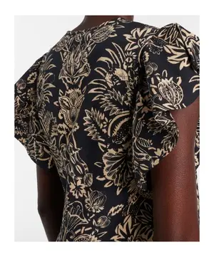 Ulla Johnson Severine Printed Cotton Poplin Top