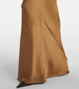Norma Kamali Halterneck Satin Gown